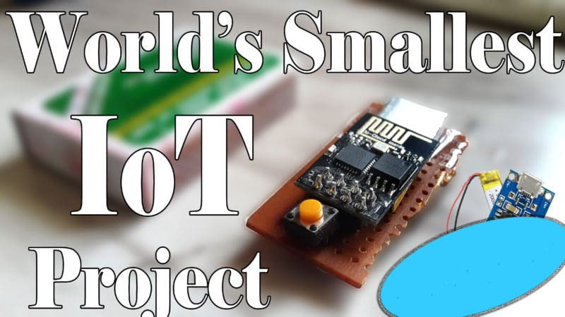 World’s smallest IoT project!! - Profit From IoT | IoT India